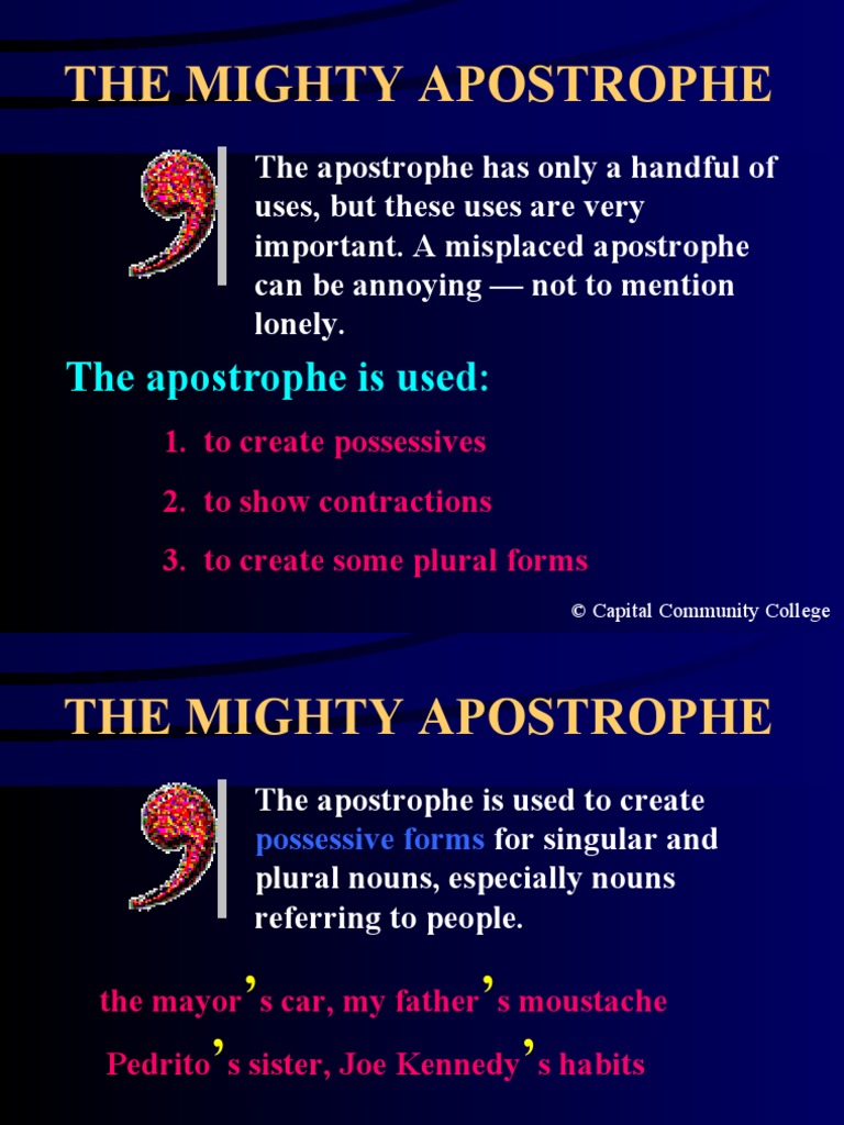 Apostrophe | PDF | Linguistic Typology | Human Communication