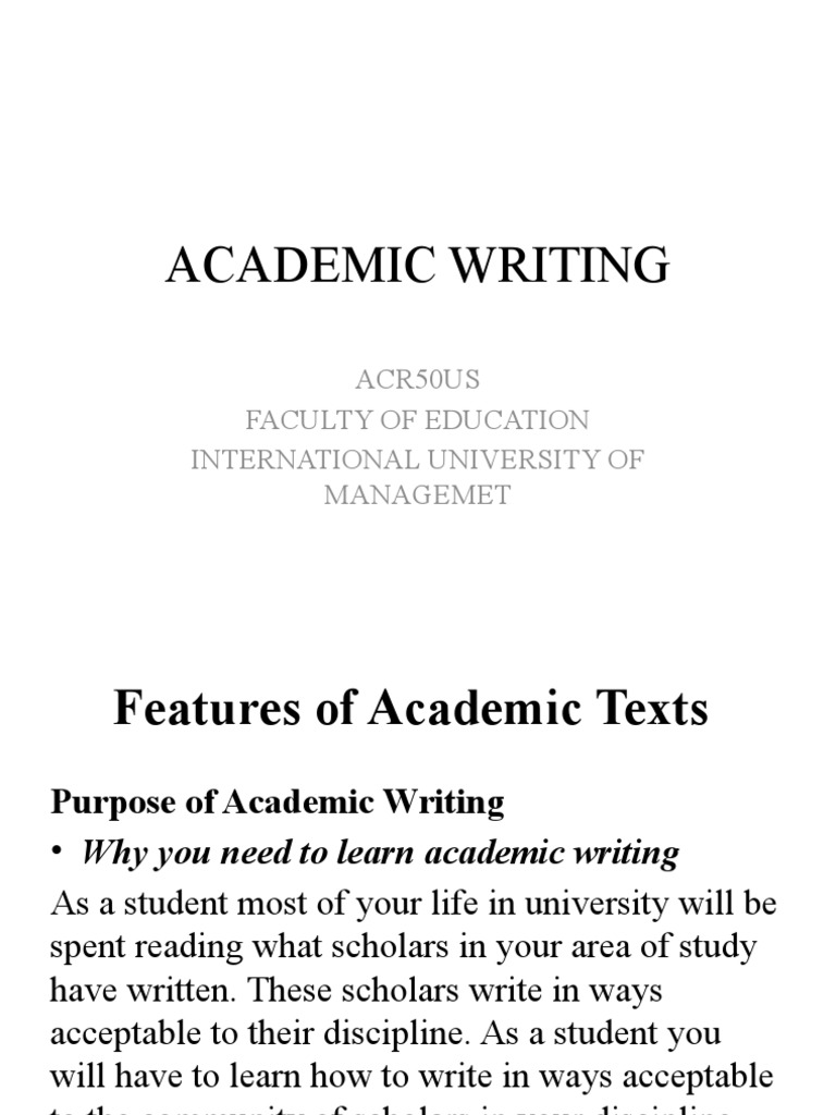 Academic Writing Notes 2020-1 | PDF | Part Of Speech | Cognitive Science
