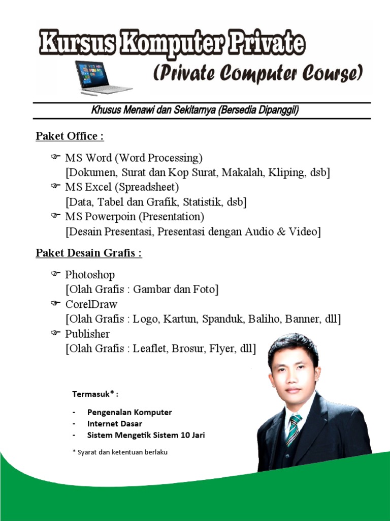 Brosur Kursus Komputer 2024 | PDF | Komputer