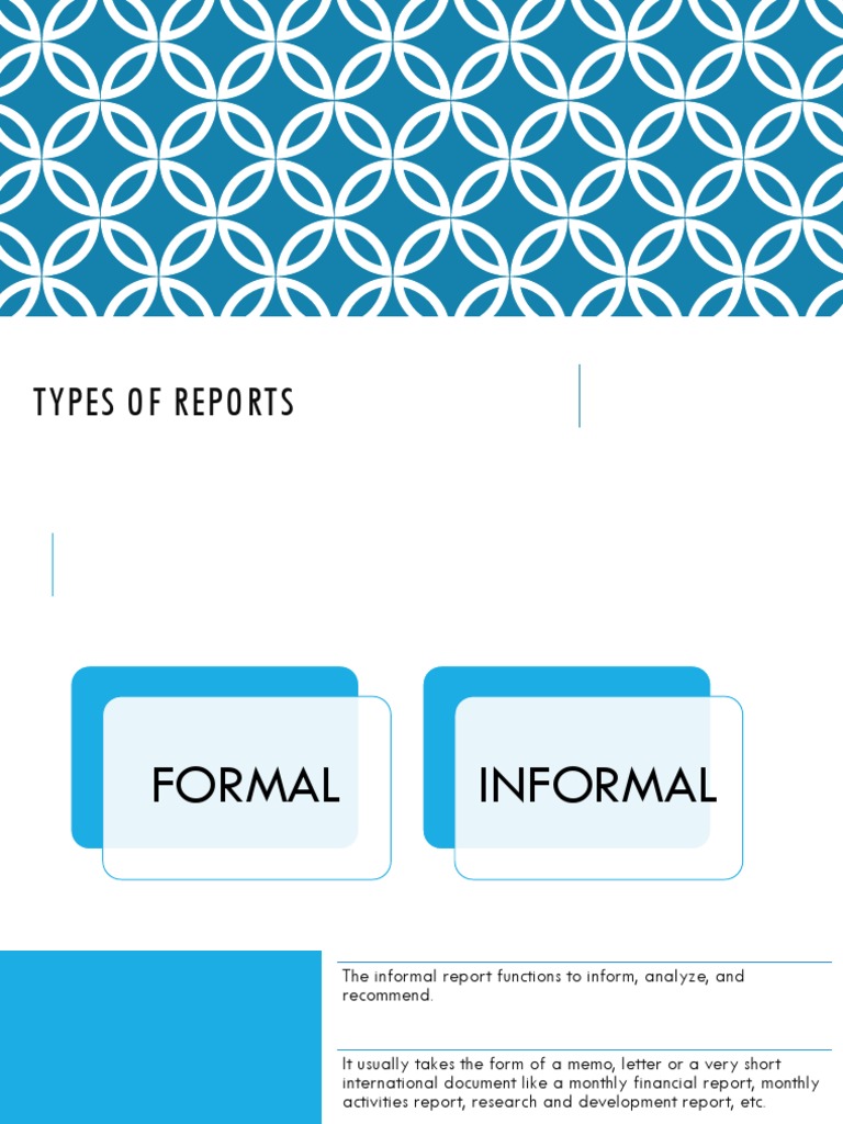 Types of Reports | PDF