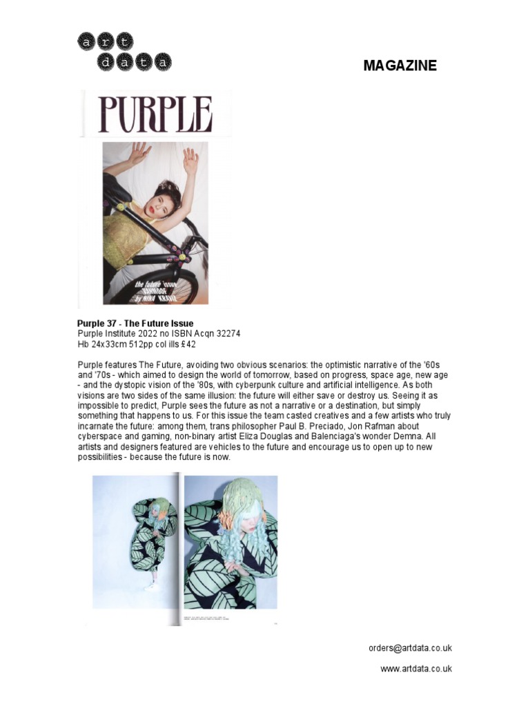 Purple 37 - The Future Issue | PDF
