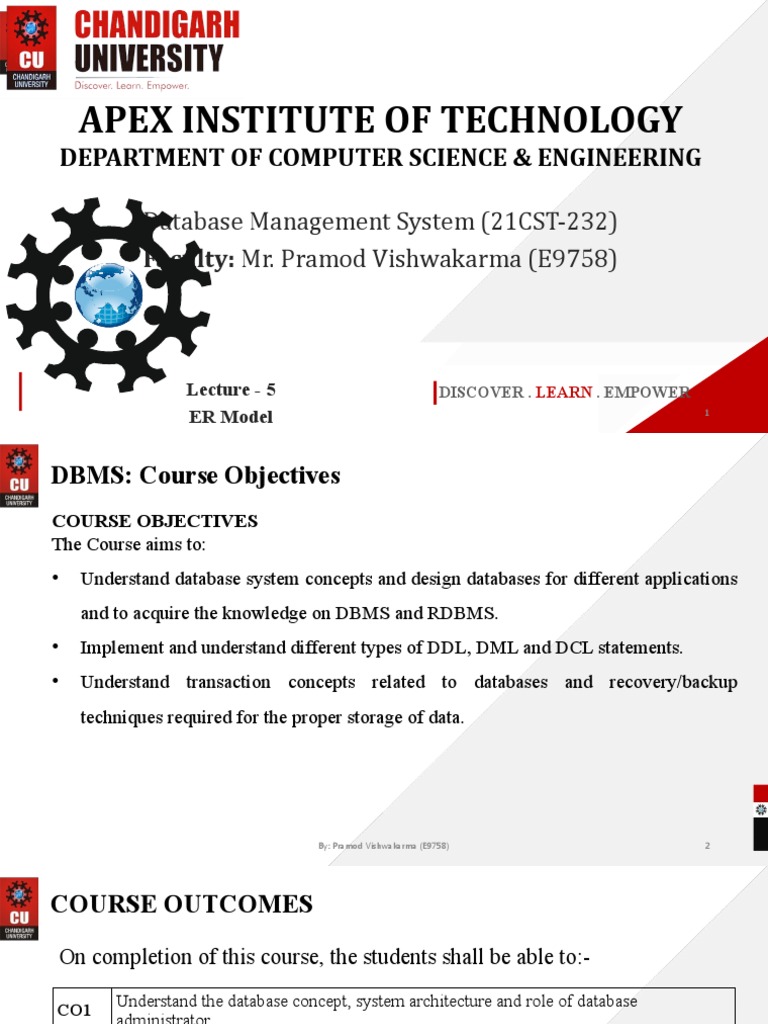 LECTURE-8 & 9 ER Model & ER Diagram | PDF