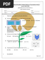 Class 4 Perimeter and Area Worksheet | PDF | Area | Rectangle
