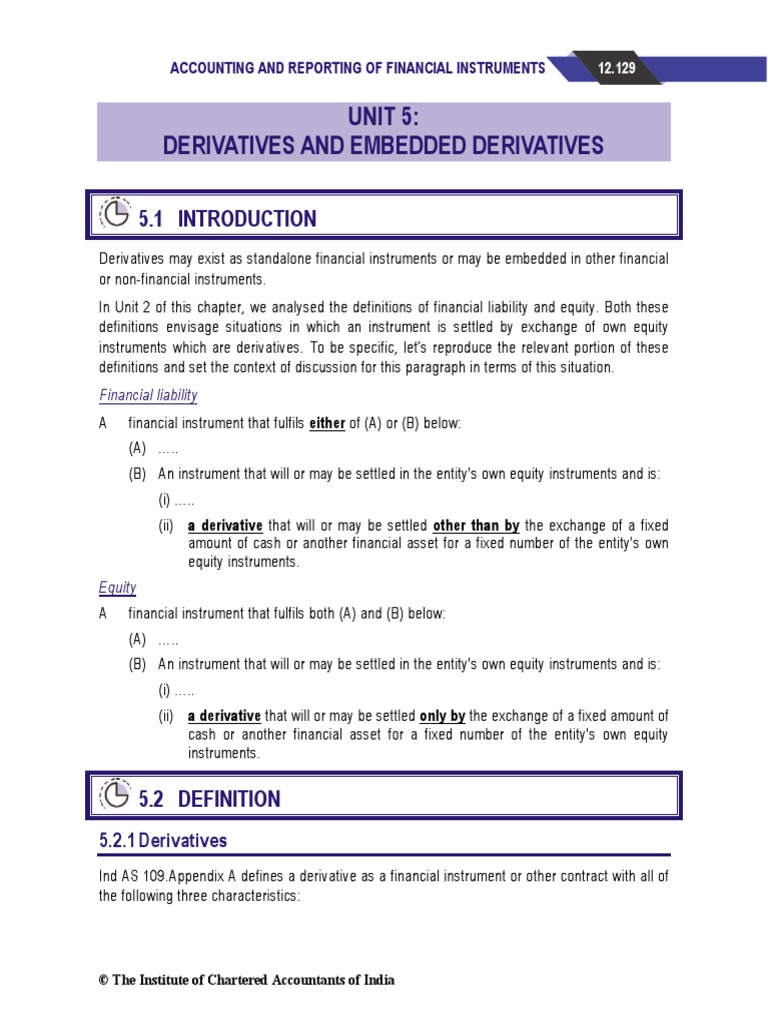 (SM) Financial Instruments Unit 5 | PDF | Derivative (Finance) | Swap ...