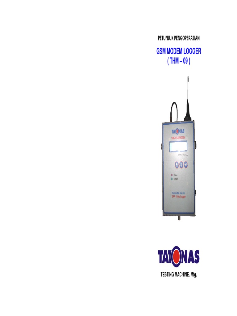 Panduan Pengoperasian GSM Modem Logger | PDF