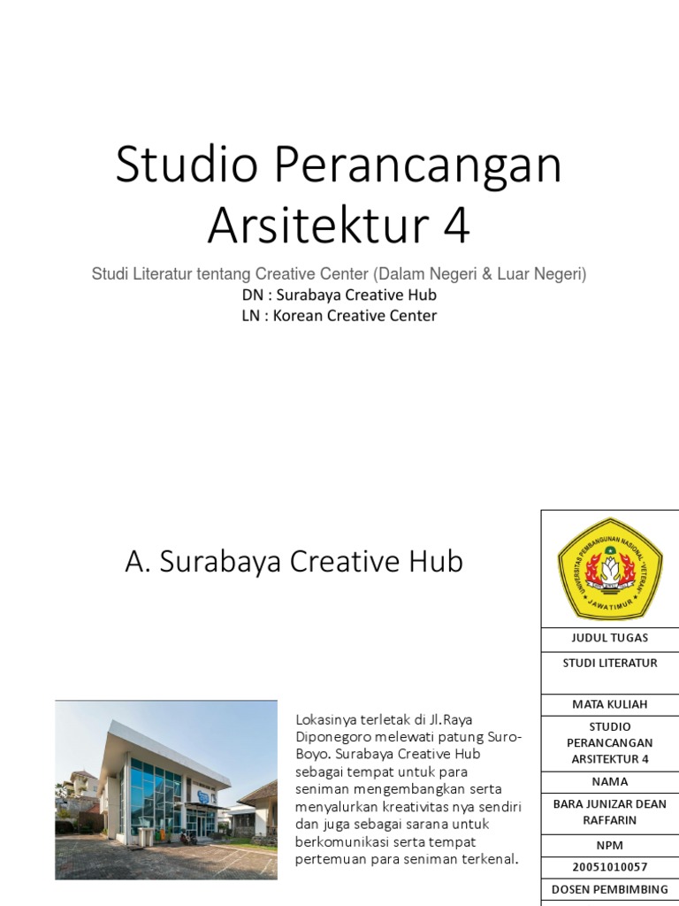 Surabaya Creative Hub dan DDP | PDF