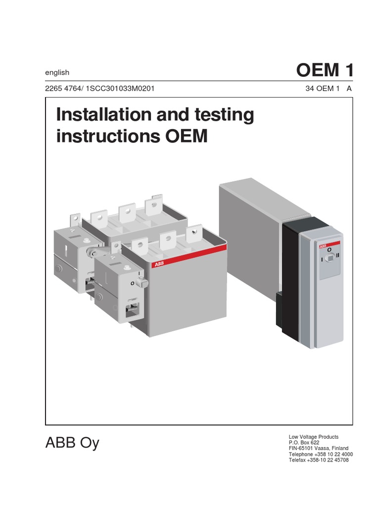 Oem 1 Installation and Testing Instructions OEM | PDF | Switch ...