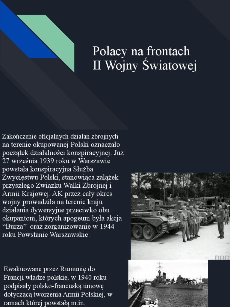 Polacy Na Frontach II Wojny Światowej | PDF