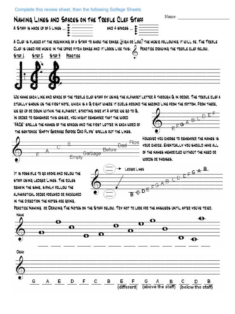 Choir Packet #1 | PDF | Clef | Musicology