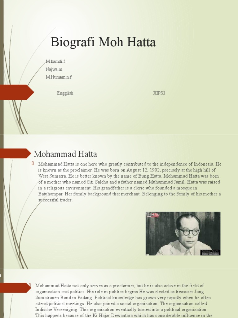 Biografi Moh Hatta | PDF