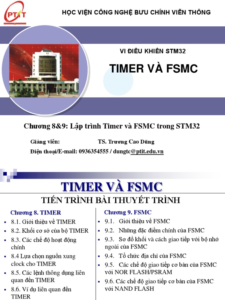 Chuong 8 9 Lap Trinh TIMER Va FSMC Trong STM32 | PDF