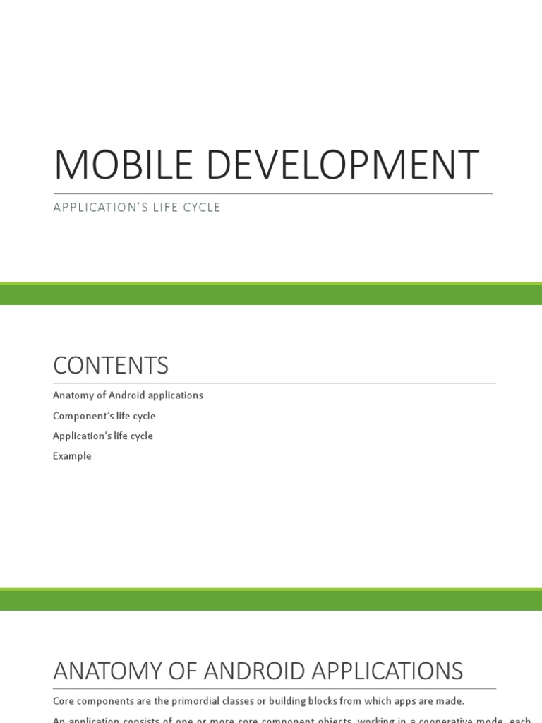 Android App Lifecycle Guide | PDF | Android (Operating System) | Product Lifecycle