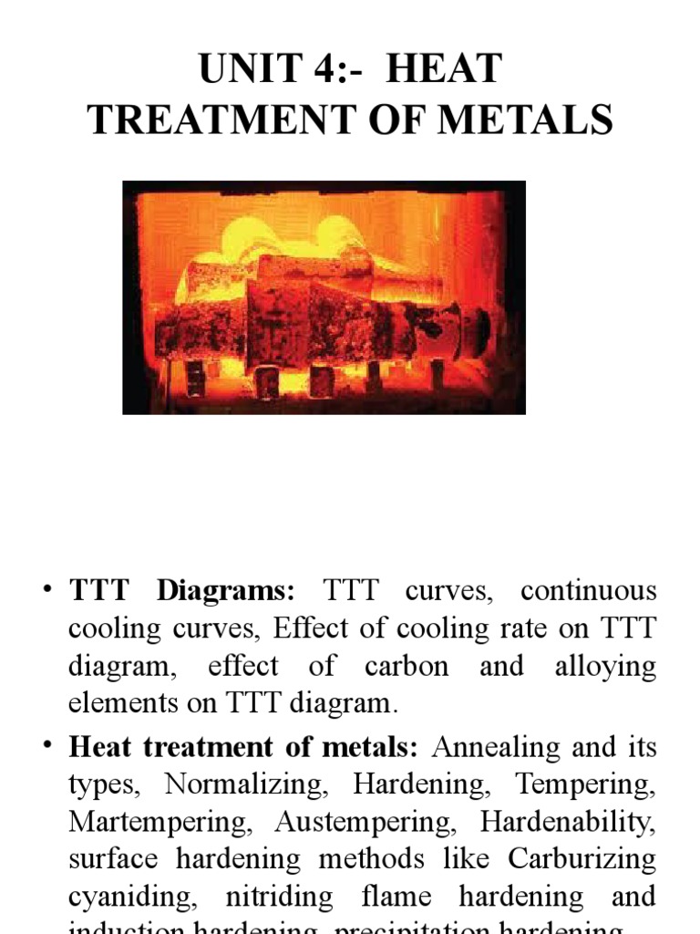 Unit 4:-Heat Treatment of Metals | Download Free PDF | Heat Treating ...