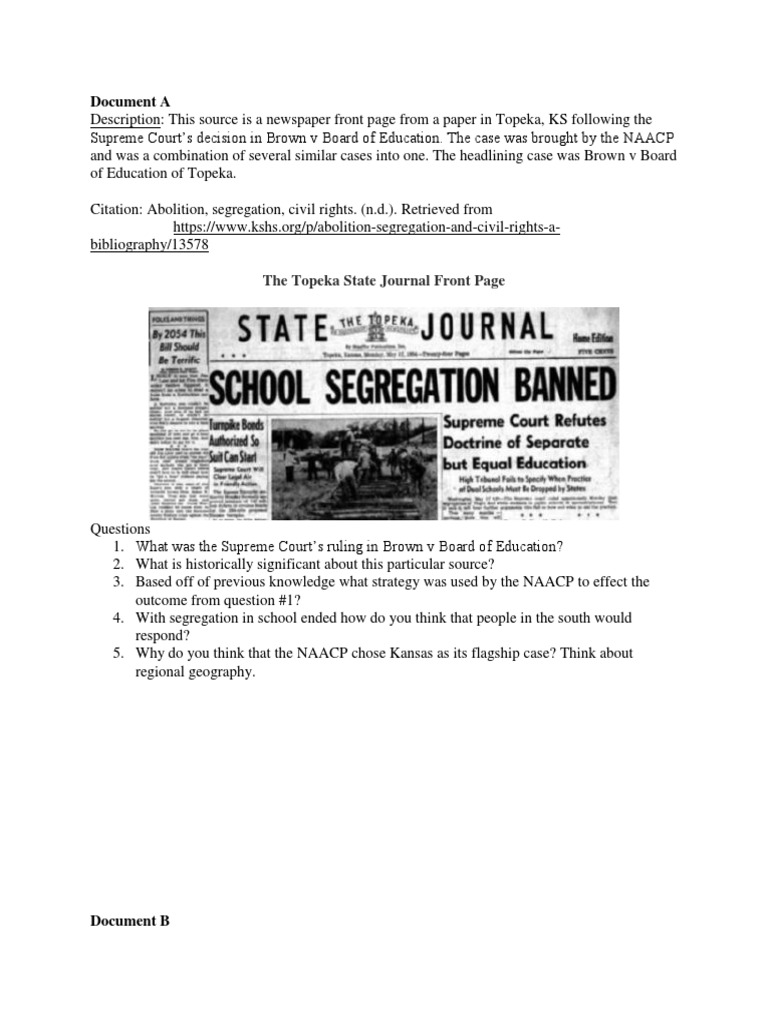 OS - L - DBQ - Civil - Rights - Movement - Sources | PDF | Martin ...