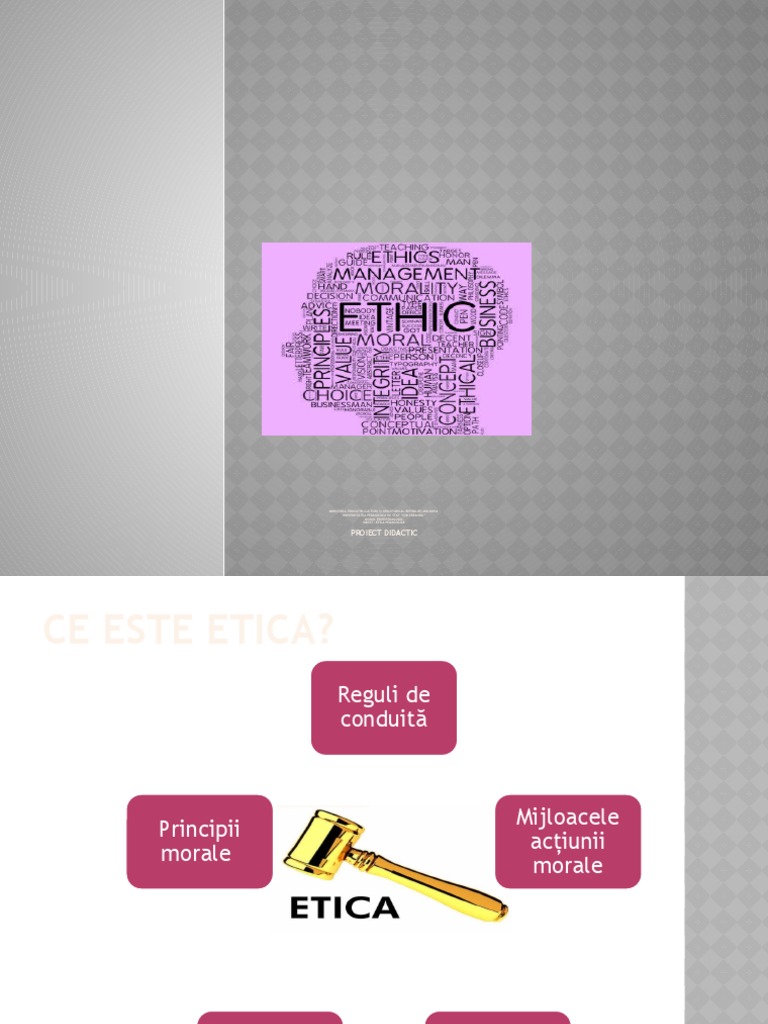 Etica Profesionala | PDF