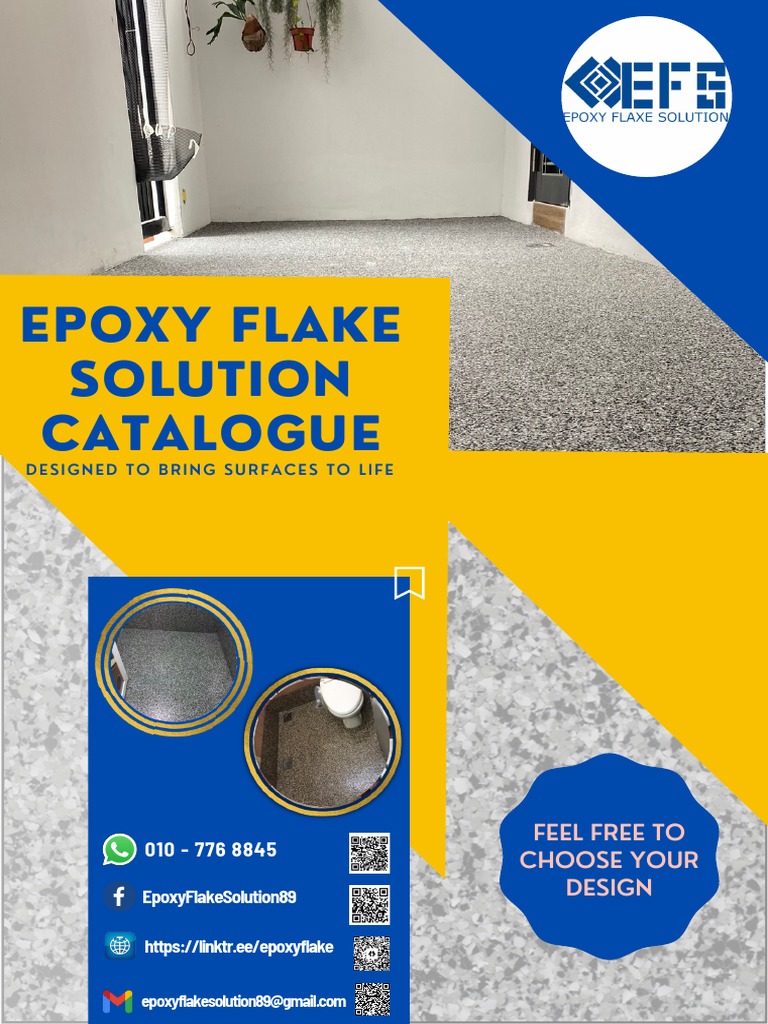 E-Catalogue Epoxy Flake Coating Single Color | PDF | Materials | Chemistry