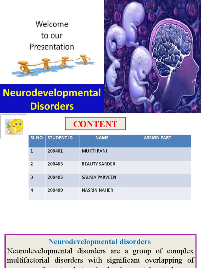 Neurodevelopmental Disorder Presentation | PDF