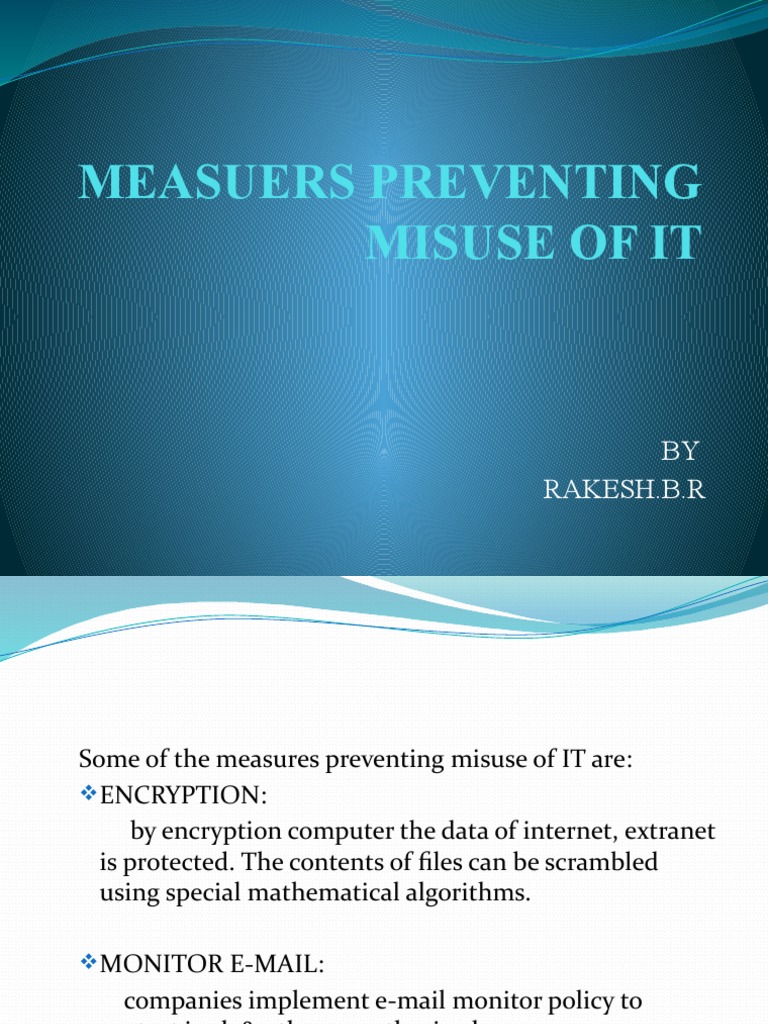 IT Misuse Prevention Measures Explained | PDF | Business | Computers
