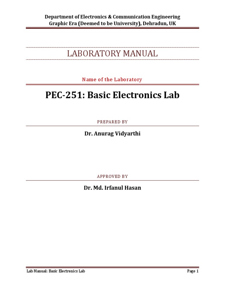 Experiment 2 Measurement of Voltage and Frequency Using A CRO. | PDF ...