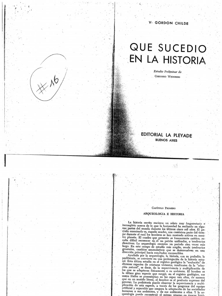 #17 CHILDE, Gordon. Qué Sucedio en La Historia | PDF