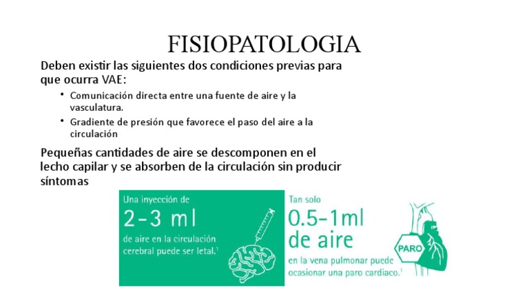 Embolia Aerea Fisiopetologia | PDF