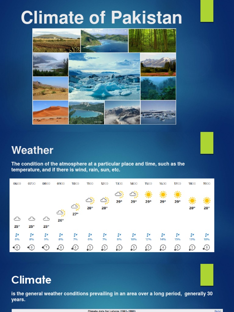 Climate Factors in Pakistan | PDF | Climate | Flood