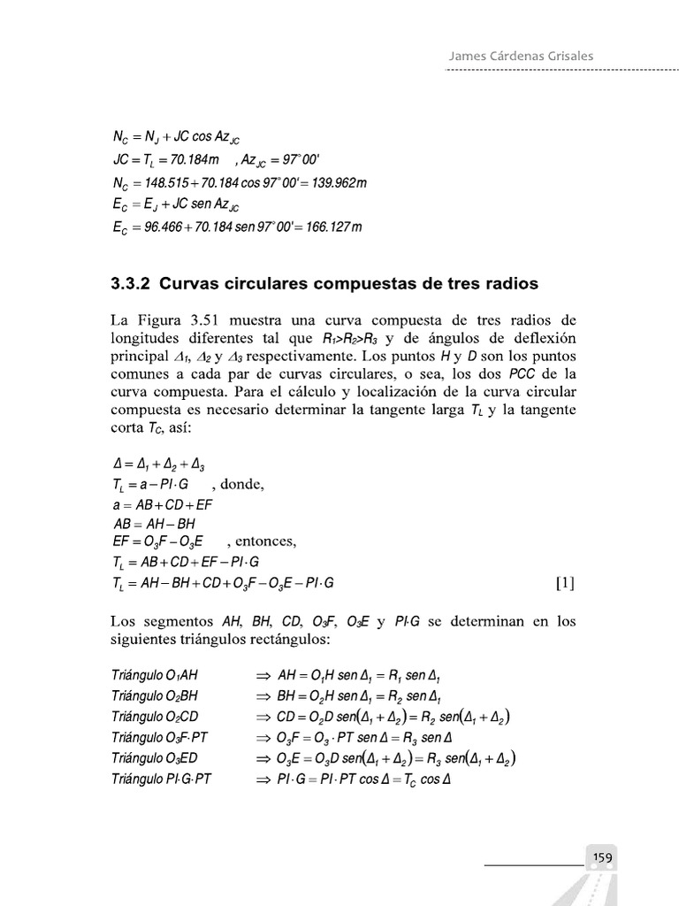 Curvas Circulares Compuestas de Tres Radios | PDF