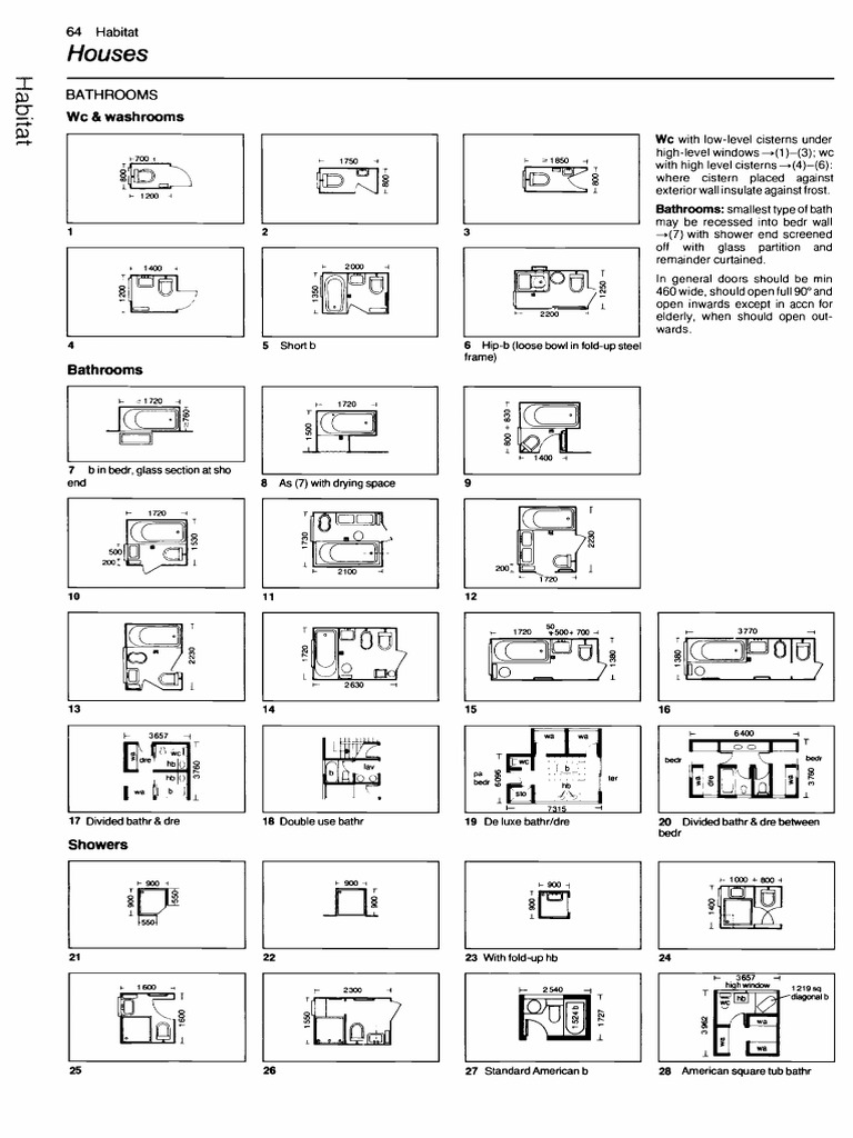 Neufert Standards - House Bathroom | PDF | Building Materials ...