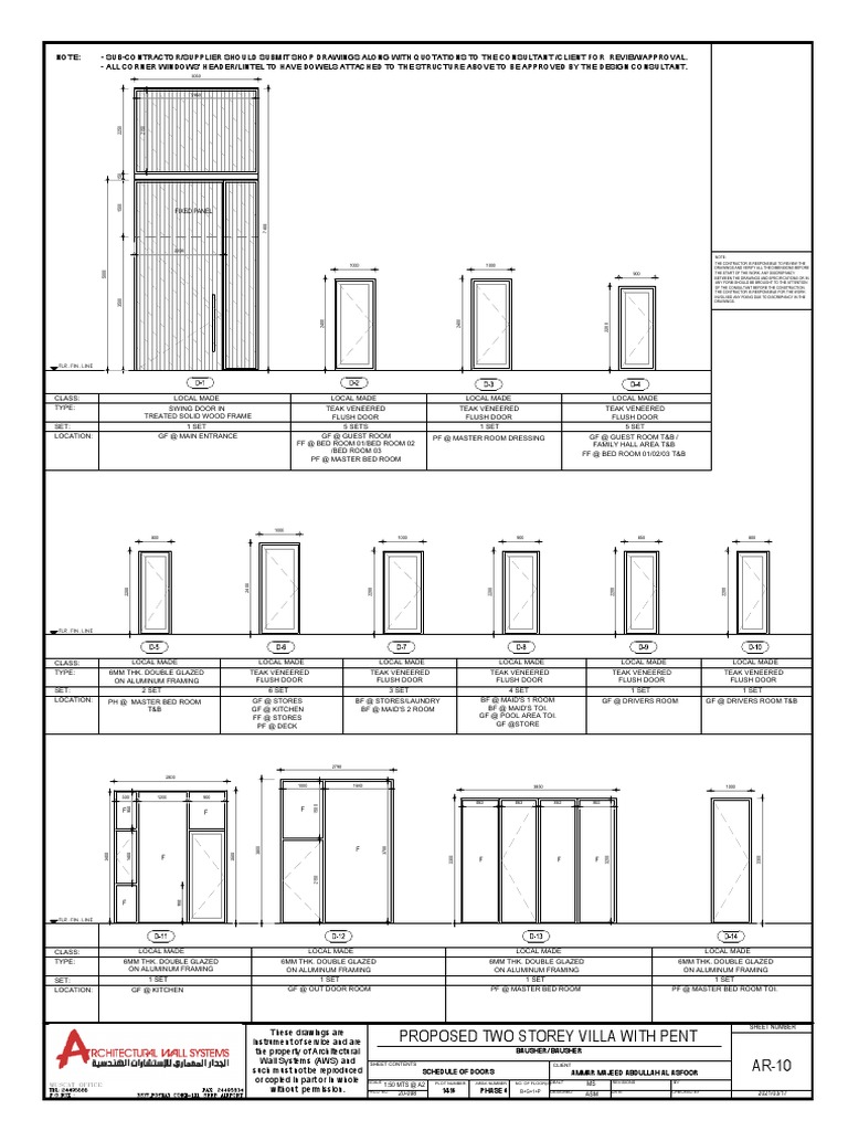 Door Drawings & Details | PDF | Building Engineering | Tourist Attractions
