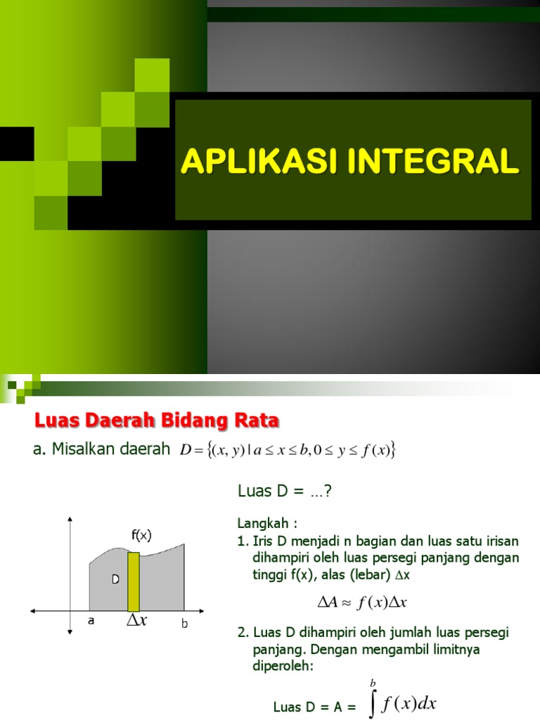 Aplikasi Integral | PDF