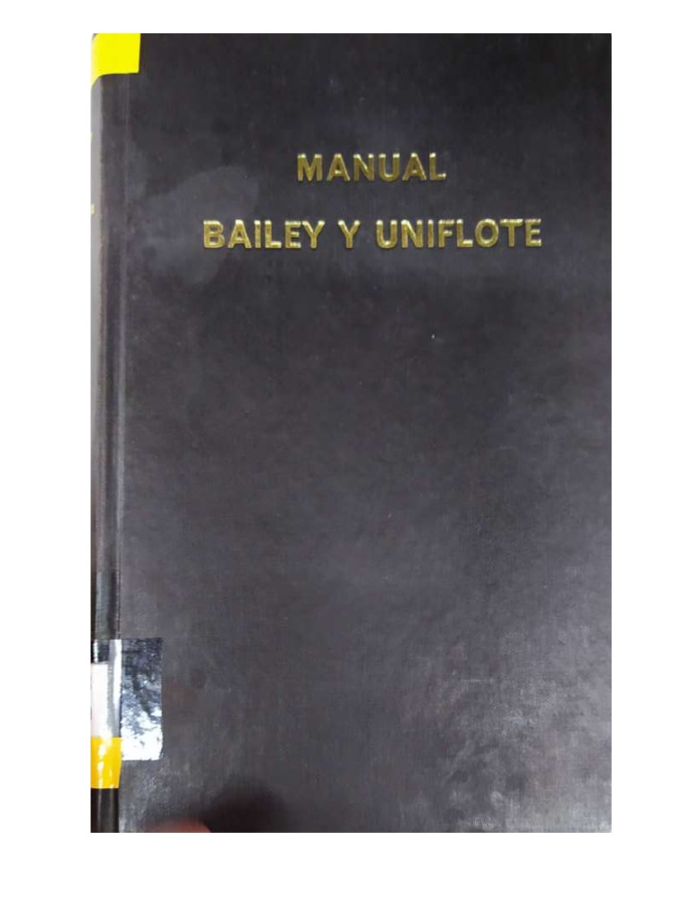 Libro De Puentes Manual Bailey Y Uniflote Capitulo Xviii Pdf