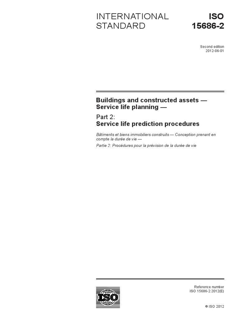 Iso 15686-2 | Download Free PDF | International Organization For ...