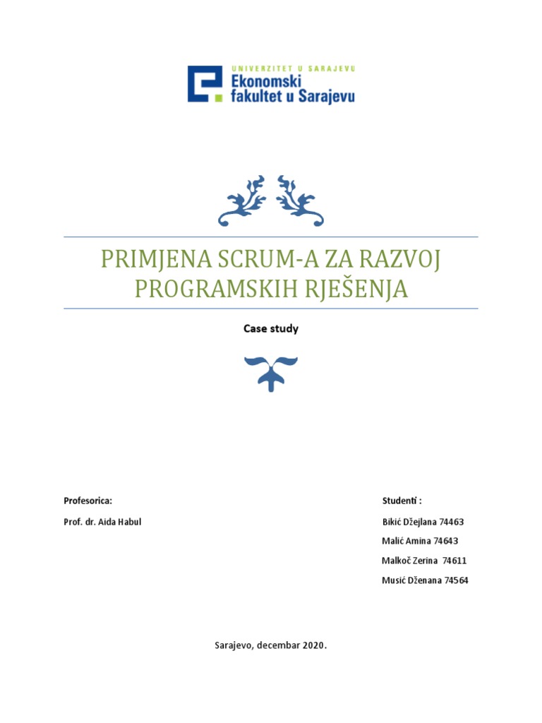 SCRUM Case Study | PDF