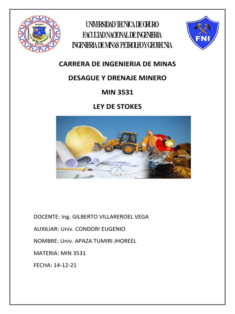 Ley de Stokes Fni | PDF | Física Aplicada e Interdisciplinaria ...