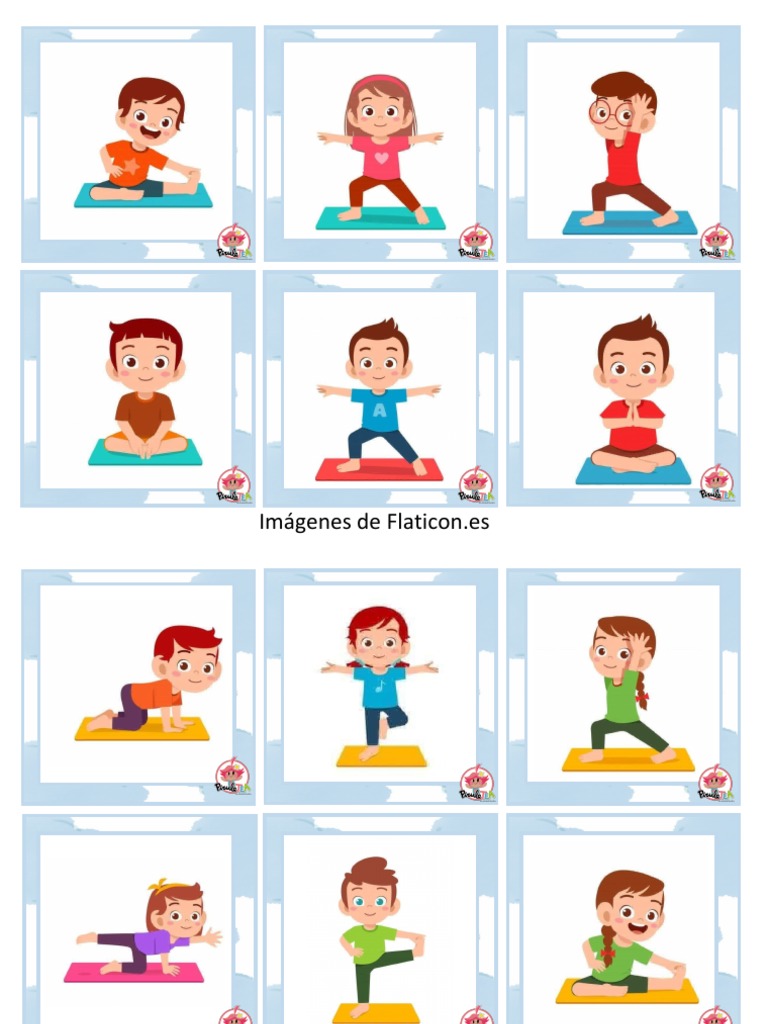 Juego de Tarjetas de Posturas de Yoga | PDF