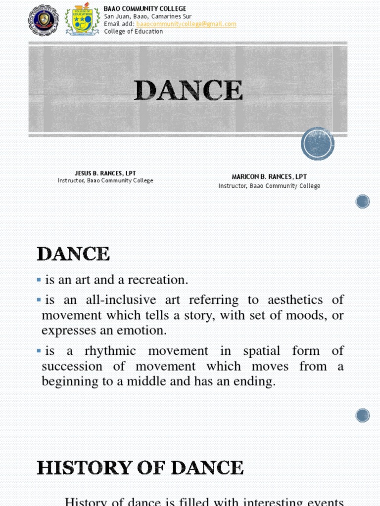 Arts Appreciation 6 - Dance | PDF | Dances | Ballet