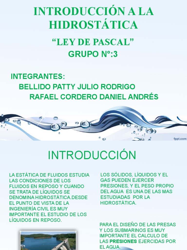 Ley de Pascal | PDF | Presión | Materiales transparentes