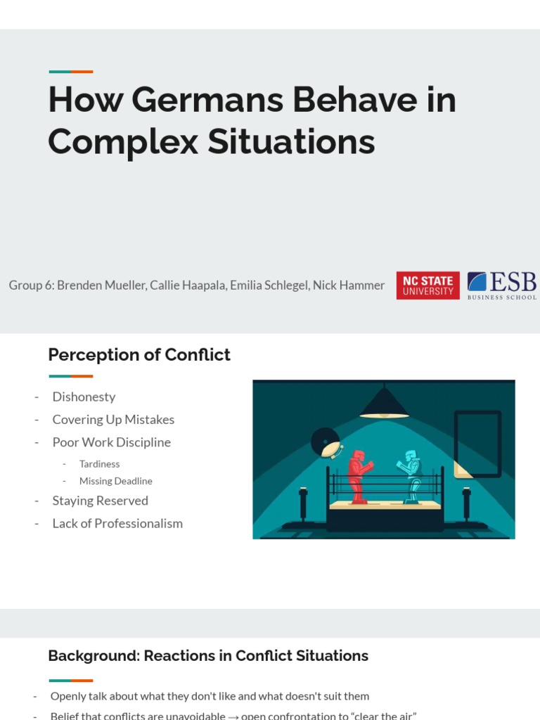 How Germans Behave in Complex Situations | PDF