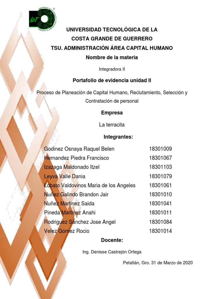 Ejemplo 2 Portafolio 2 Integradora | PDF
