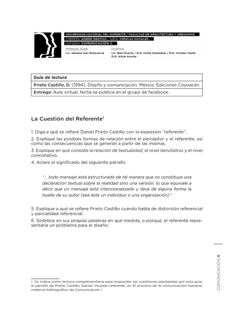 COM II - GUIA - Prieto Castillo | PDF
