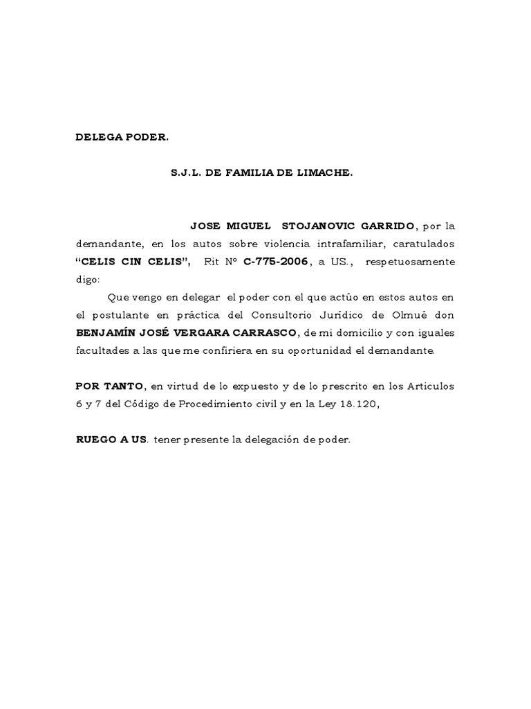 Delega Poder Ponce Con Ponce | PDF | Ciencias sociales | Derecho