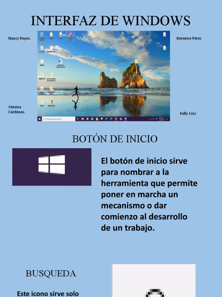 Interfaz de Windows | PDF | Microsoft Windows | Familias de sistemas ...