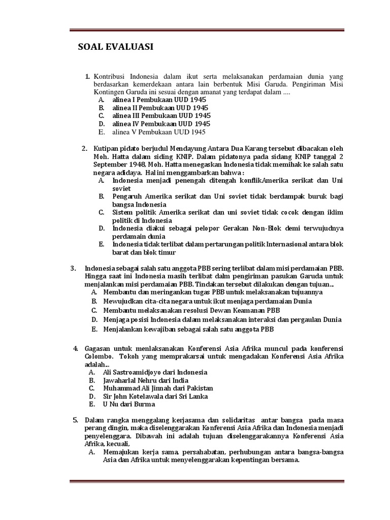 Soal Evaluasi SM2 - KD 3.8 PDF | PDF