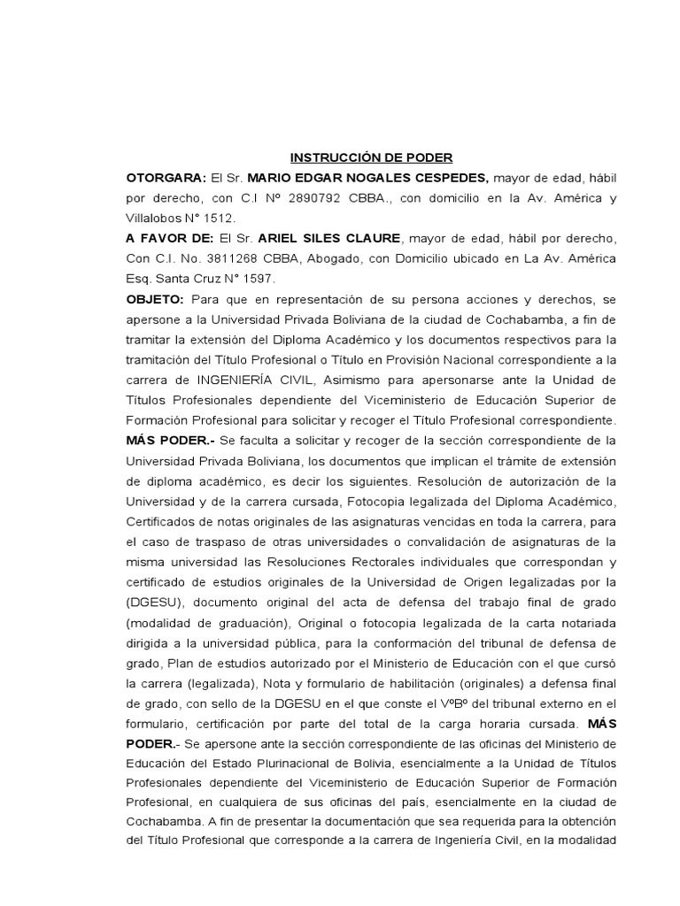 PODER Edgar Nogales | PDF | Universidad