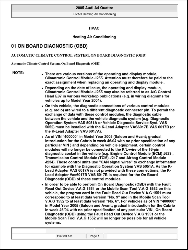 Hvac System | PDF | Audi | Air Conditioning