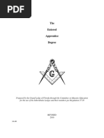 Entered Apprentice Study Guide | PDF | Freemasonry | Masonic Lodge