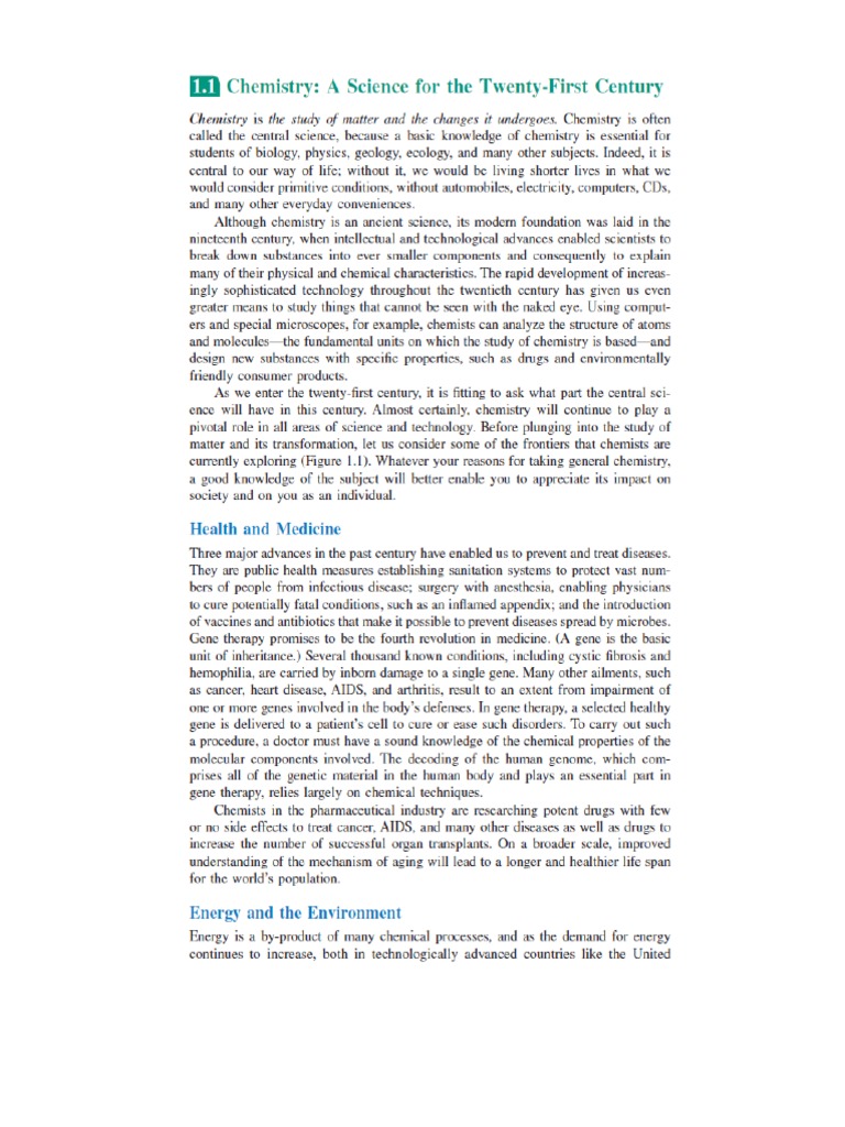 Chapter 1 - Introduction To Chemistry | PDF | Science & Mathematics ...