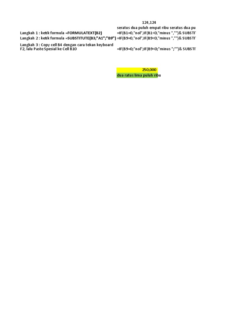 Rumus Terbilang ExcelManiacs | PDF | Home & Garden | Computers