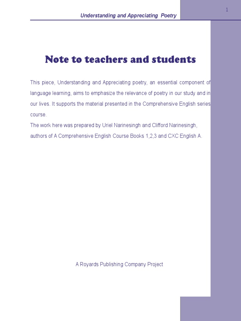 Understanding Poetry | PDF | Poetry | Metaphor