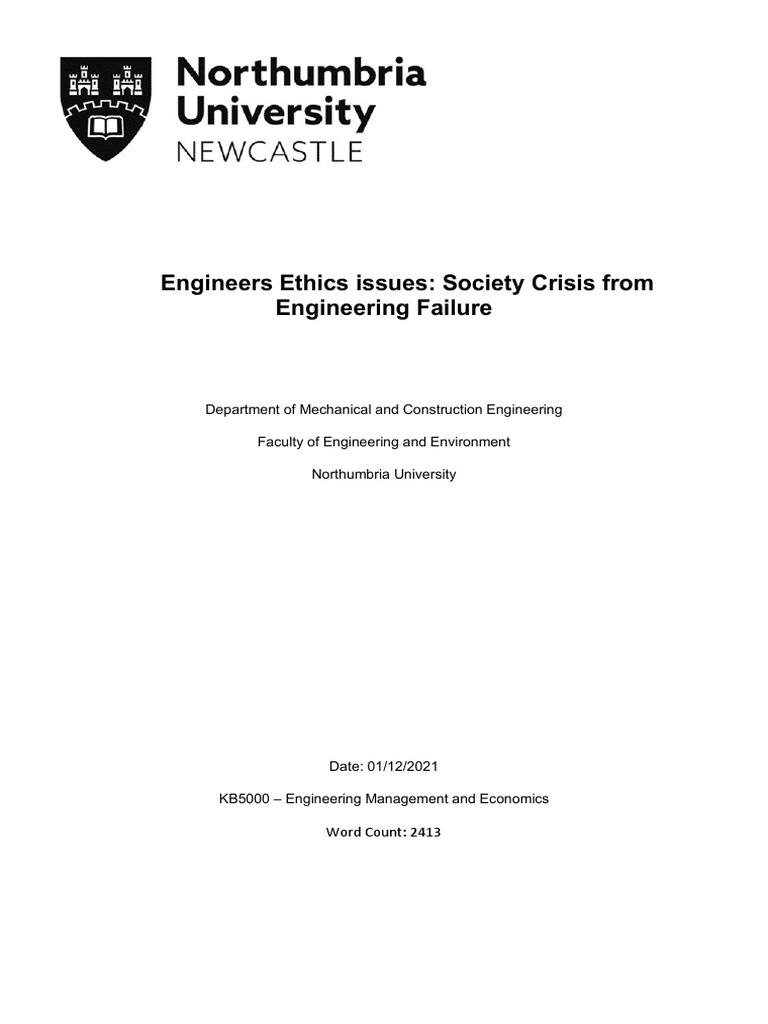 Ethics and Engineering Failure Study Papers | PDF | Chernobyl Disaster ...
